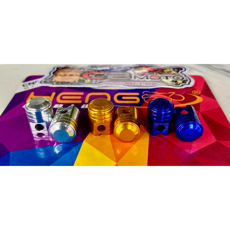 HENG Tire Cap / PITO Cap Piston Type -Alloy (Sold as Set 2pcs) | Shopee ...