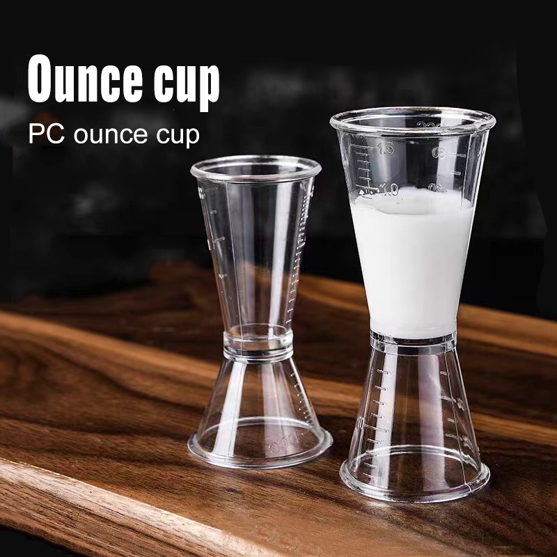 Rush Sale 40cc Double Clear Jigger Ounce Cup Syrup Measuring Cup Shaker ...