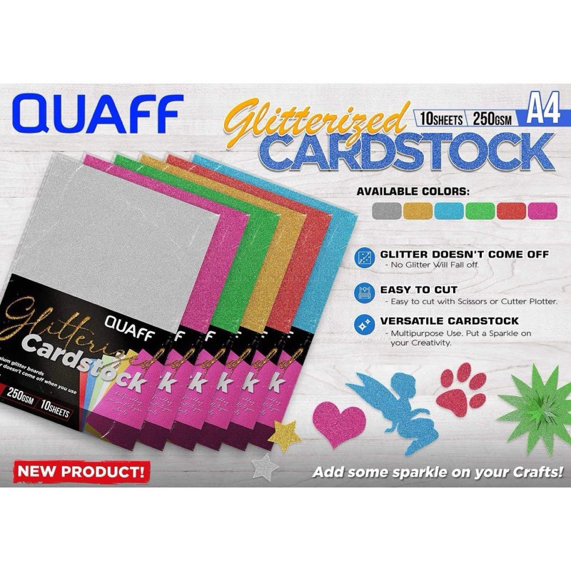 Quaff Glitterized Cardstock | Shopee Philippines