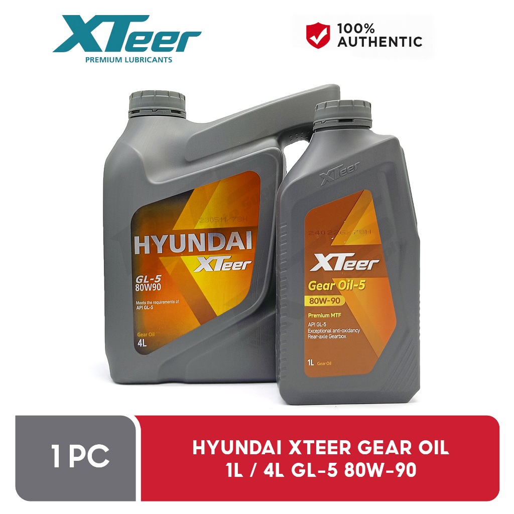 XTEER Manual Transmision Gear Oil / Fluid GL-5 80W-90 4 Liters 1 Pc ...