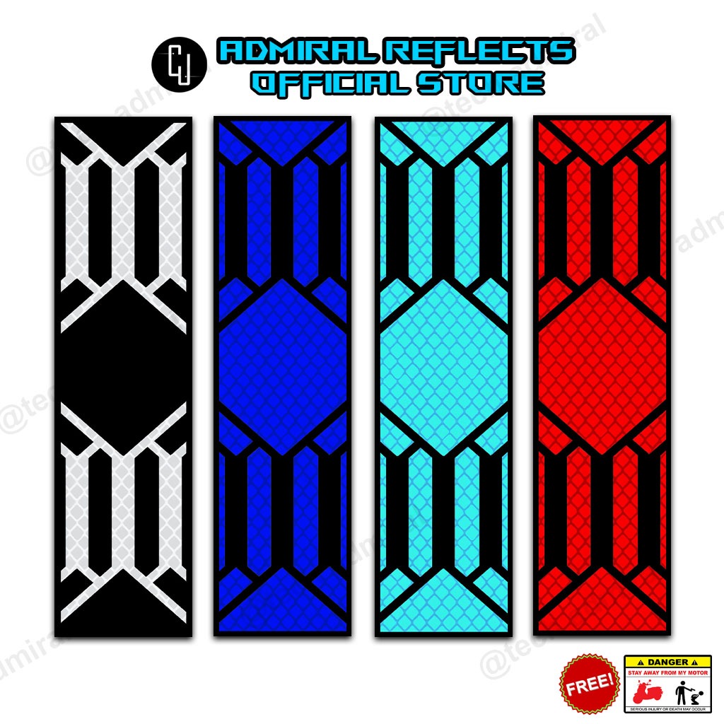 Alloy Top Box Sticker Waterproof Moderno Line (REFLECTORIZED) | Shopee ...