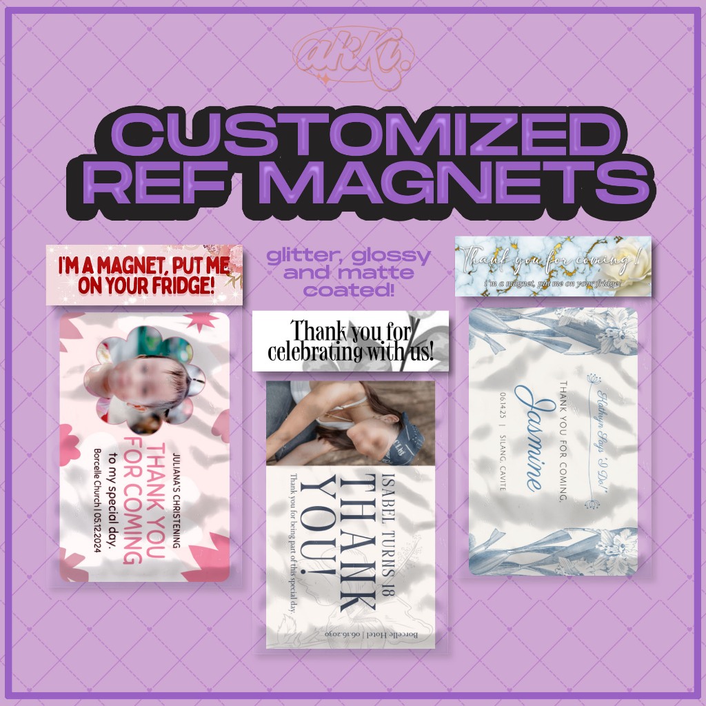 Customized Ref Magnets Souvenirs | ATM size | Shopee Philippines