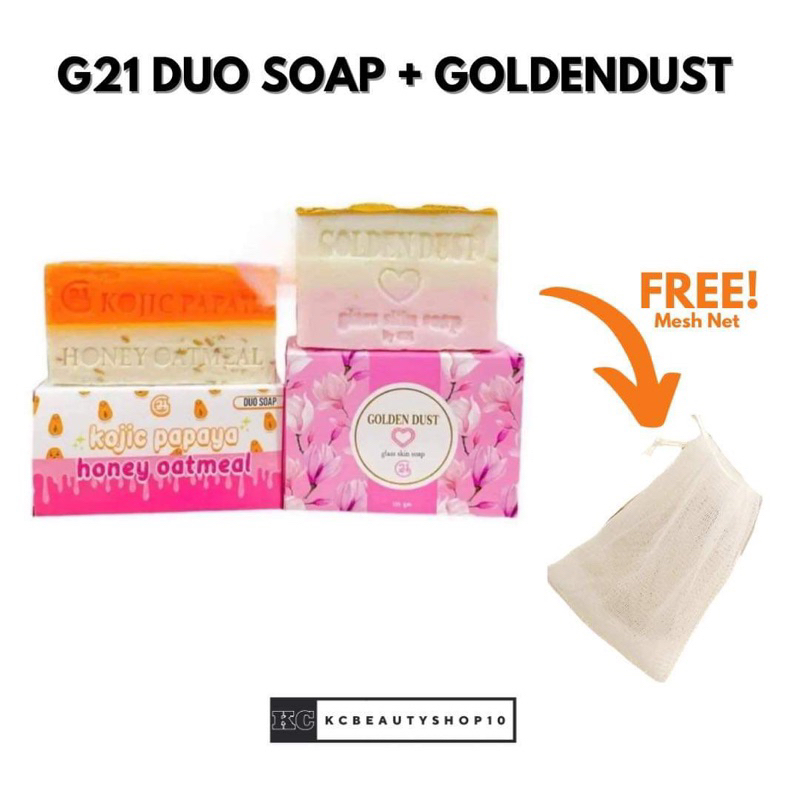 G21 DUO SOAP 60G MINI 3 FOR 150 With Free Mesh Net | Shopee Philippines