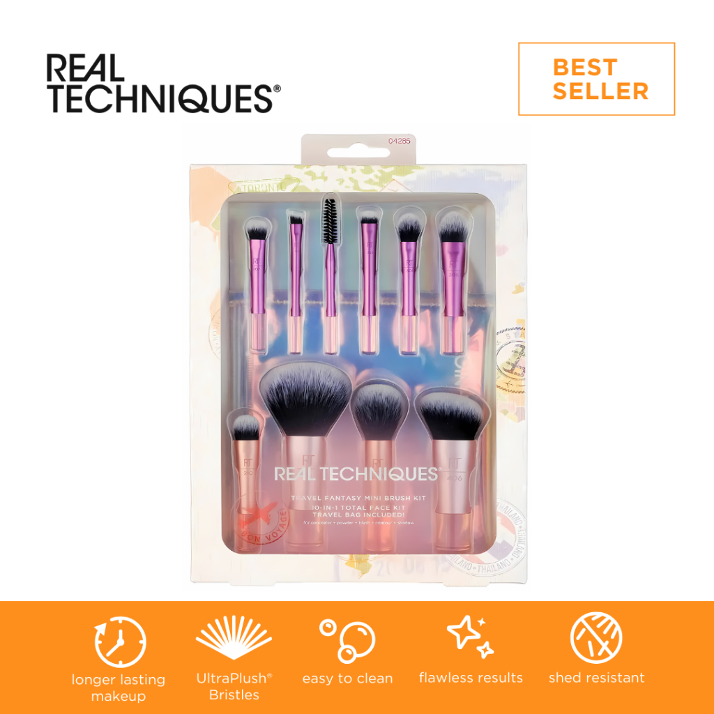 Real Techniques Travel Fantasy Mini Brush Set | Shopee Philippines