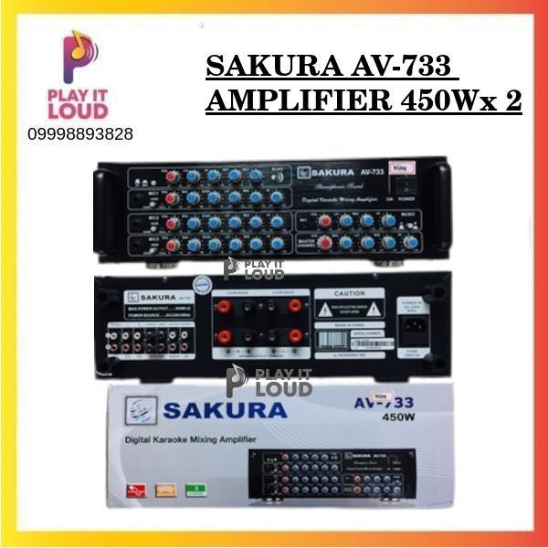 SAKURA AV-733 AMPLIFIER 450Wx 2 | Shopee Philippines