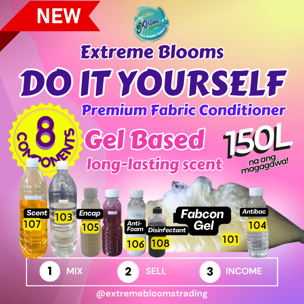 EXTREME BLOOMS Fabric Conditioner Premium Kit 150 Liters Yield (GEL ...