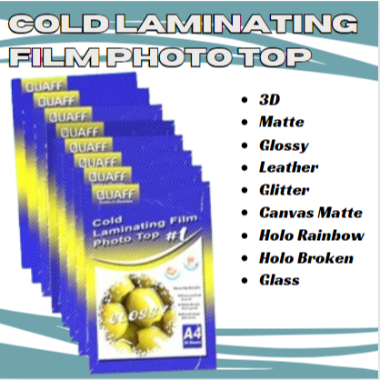QUAFF Photo Top A4 Size Cold Laminating Film 80micron (20sheets ...