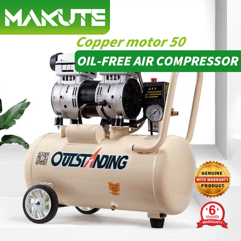 Portable Air Compressor Pneumatic tool ultra-quiet and oil-free 2 HP ...