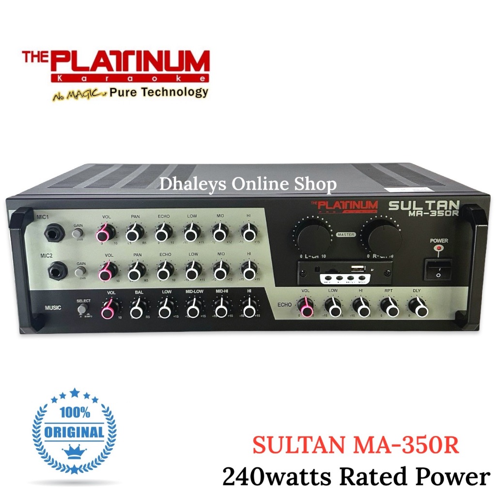 Platinum Sultan MA-350R 1700watts PMPO 240watts RMS Professional Stereo ...