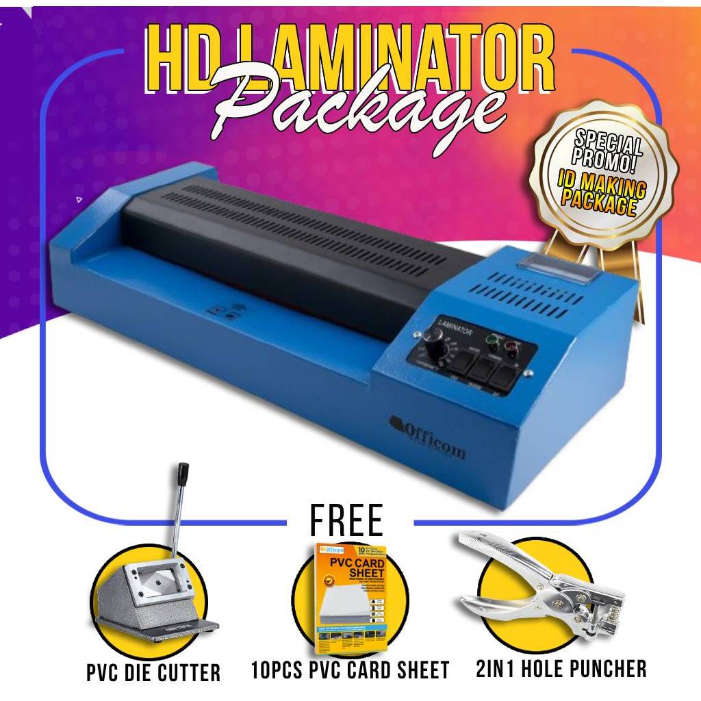 Officom A3 A4 Heavy Duty Laminator Hot Cold Reverse 320h Laminating