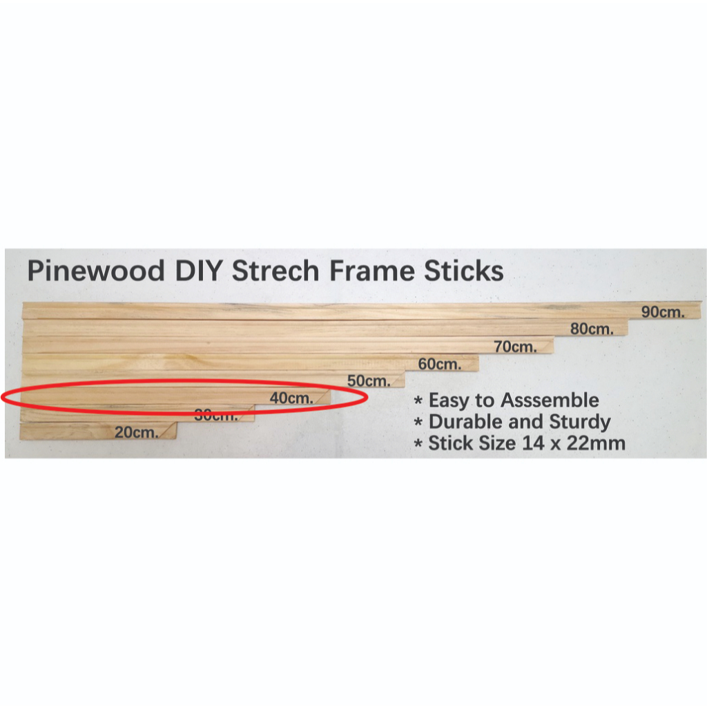 Wood Stick For Canvas / DIY ASSEMBLE STRETCH WOOD FRAME STICK DIY Paint ...