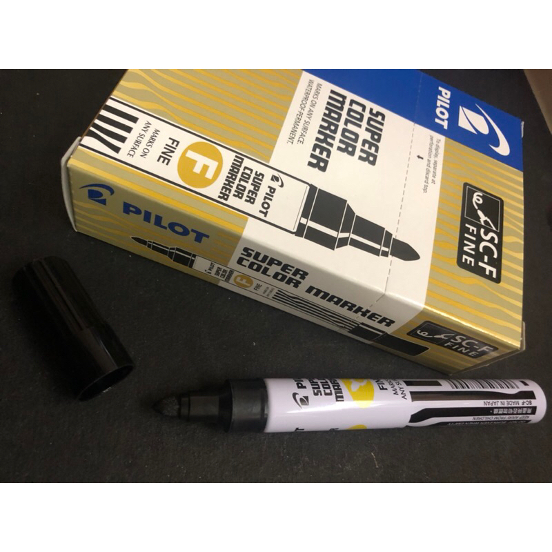 pilot permanent marker fine/broad pentel pen sold per pack (12pcs ...