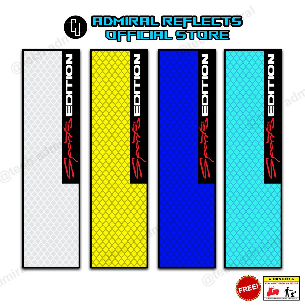 Alloy Top Box Sticker Waterproof Sports Edition (REFLECTORIZED ...