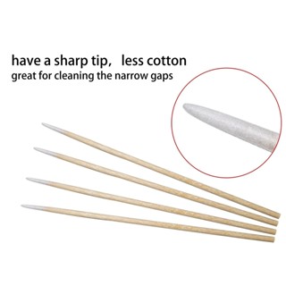 1000PCS Precision Pointed Cotton Swabs 7/10cm Small Pointed Tip Head ...