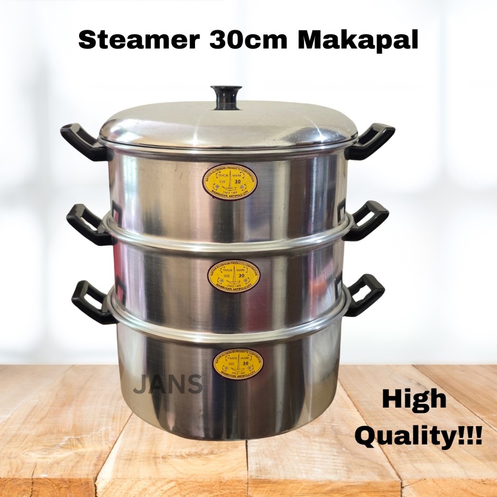 Steamer 3 Layers Aluminum 30cm Makapal Heavy Duty | Shopee Philippines