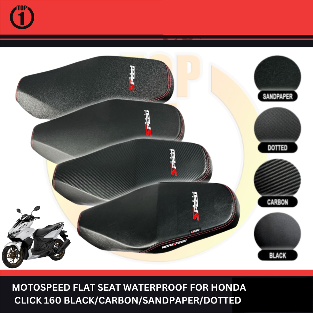 Top1 Motors Motospeed Brand Waterproof Flat Seat 4 Variations For Honda ...