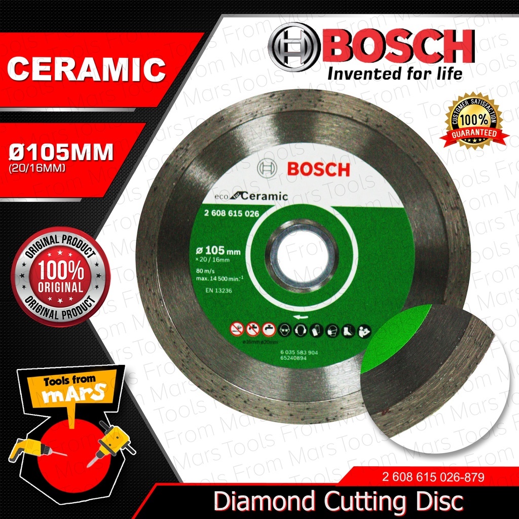 Bosch 4 Inch Diamond Cutting Disc Blade Eco for Universal for Ceramic ...
