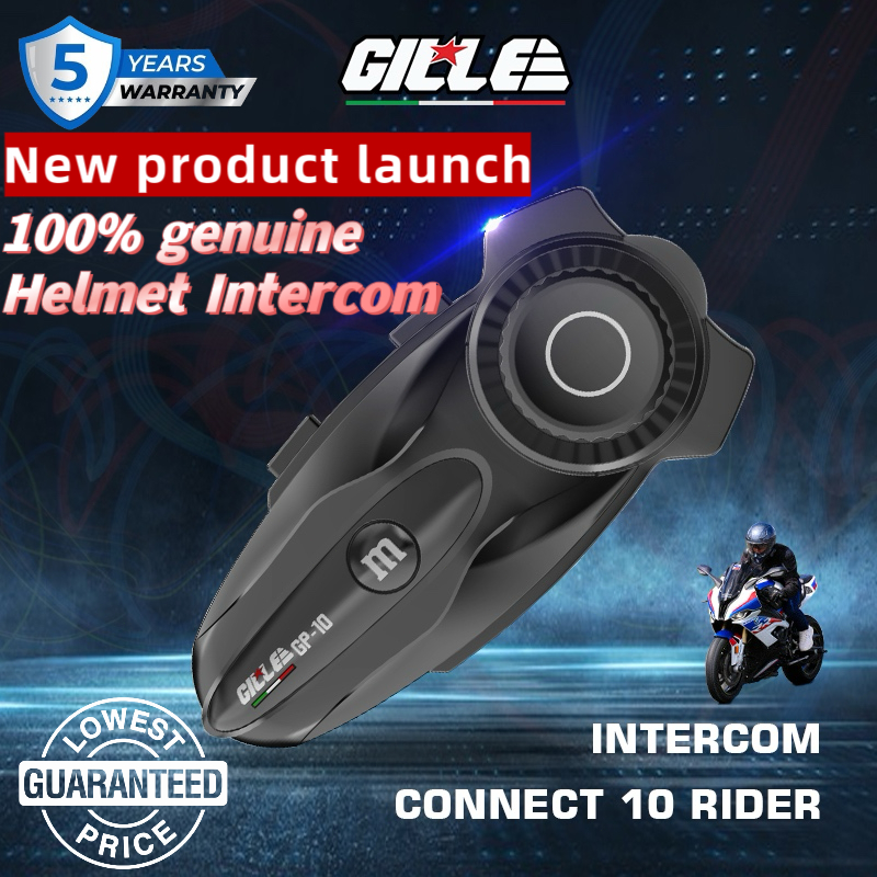 GILLE Motorcycle Helmet Intercom Bluetooth Helmet Headset Interphone ...