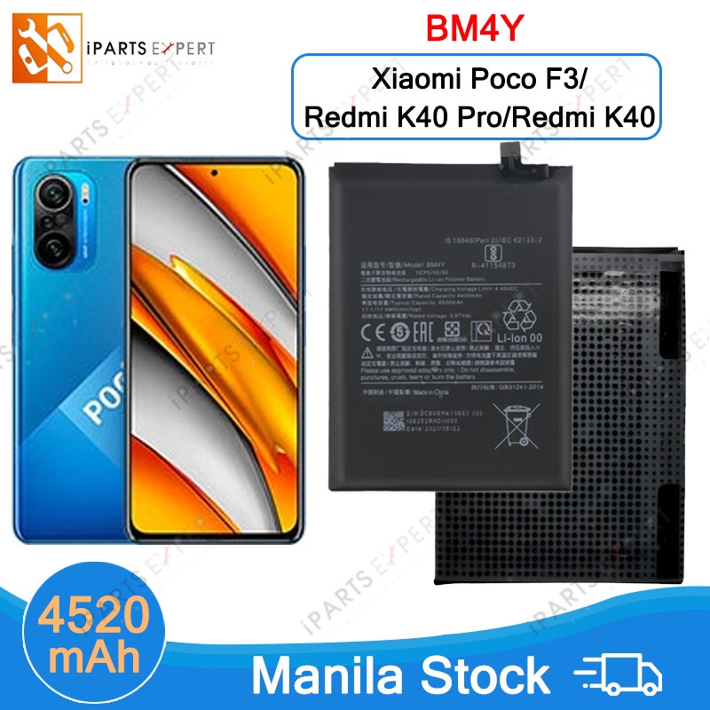 IPARTSEXPERT BM4Y Battery For Xiaomi Poco F3/Redmi K40 Pro/Redmi K40 Battery Replacement Part ...