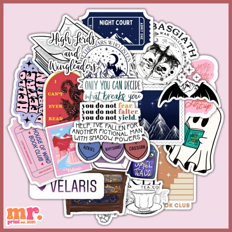 ACOTAR VOL 2 STICKERS A COURT OF THORNS AND ROSES WATERPROOF STICKERS ...