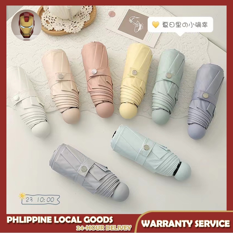 Capsule Mini Folding Umbrella Ultra-Light UV Umbrella Portable Six ...