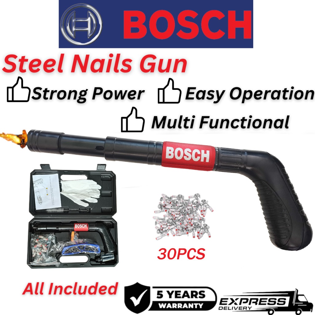 Bosch Manual Steel nail gun concrete nail gun tacker heavy duty rive ...