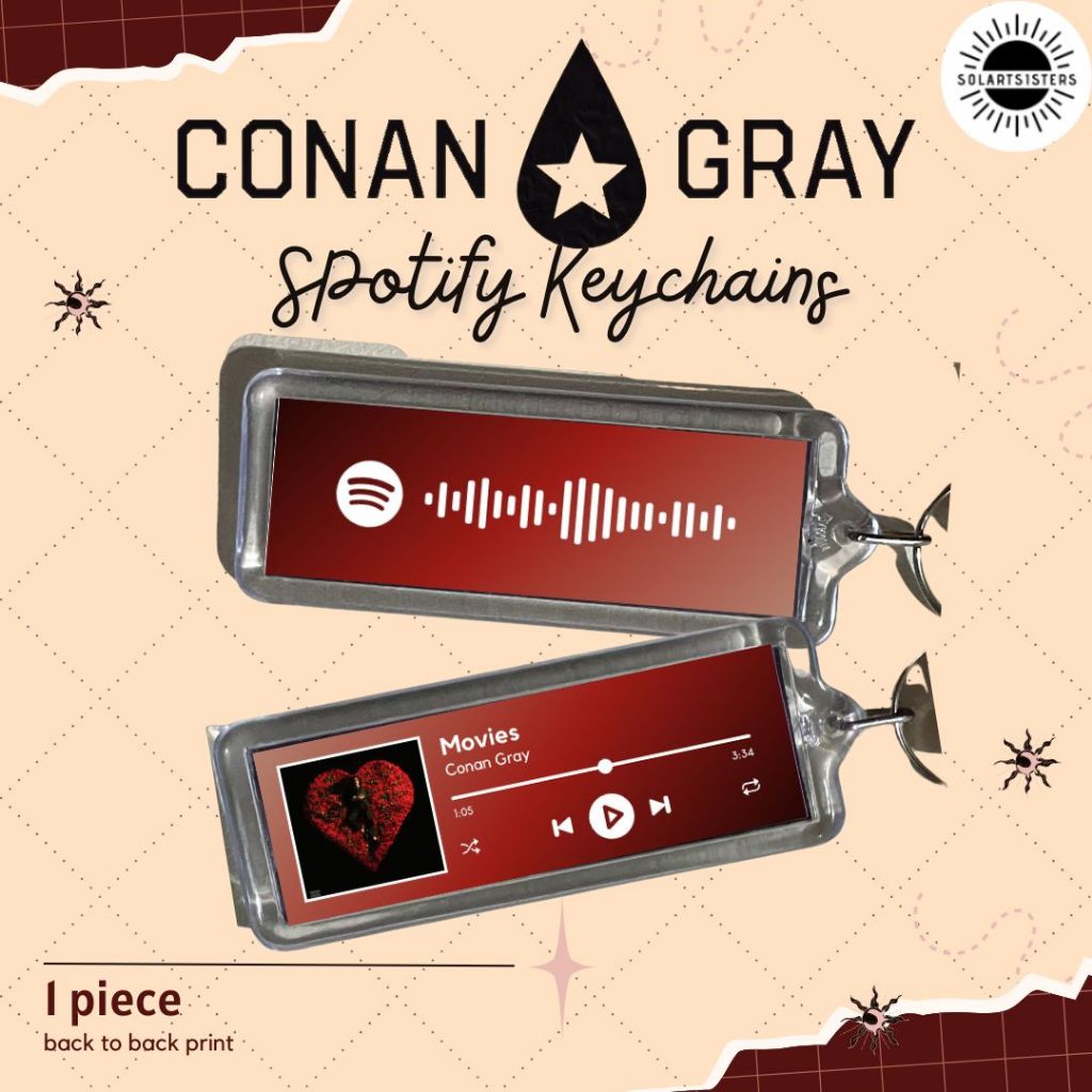 CONAN GRAY Sunset Season Kid Krow Superache SPOTIFY KEYCHAINS SCANNABLE ...
