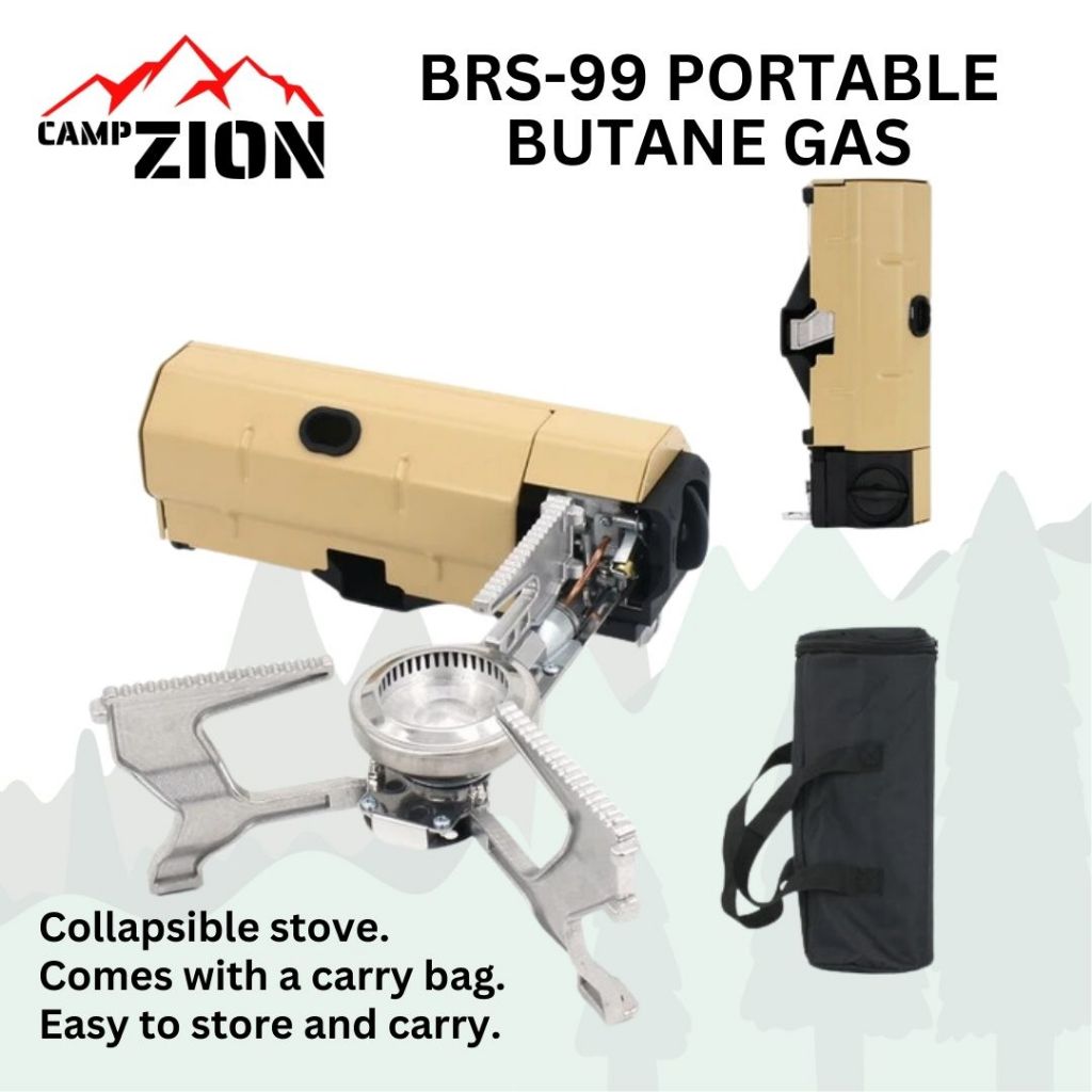 BRS-99 Portable Outdoor Stove Butane Folding Gas Stove Camping Cook ...