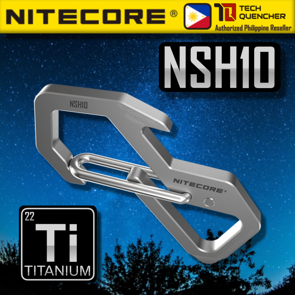Nitecore NSH10 Titanium Carabiner Snap Hook Multi-Tool | Shopee Philippines