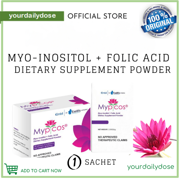 MYPICOS MYO-INOSITOL + FOLIC ACID DIETARY SUPPLEMENT POWDER 1 SACHET ...