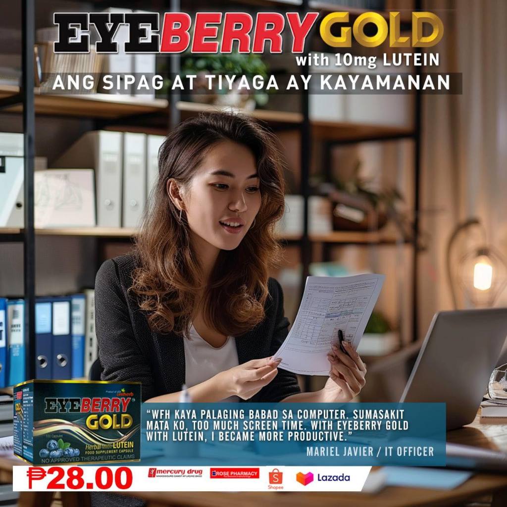 EYEBERRY GOLD with LUTEIN Food Supplement (10, 20, 30 capsules ...