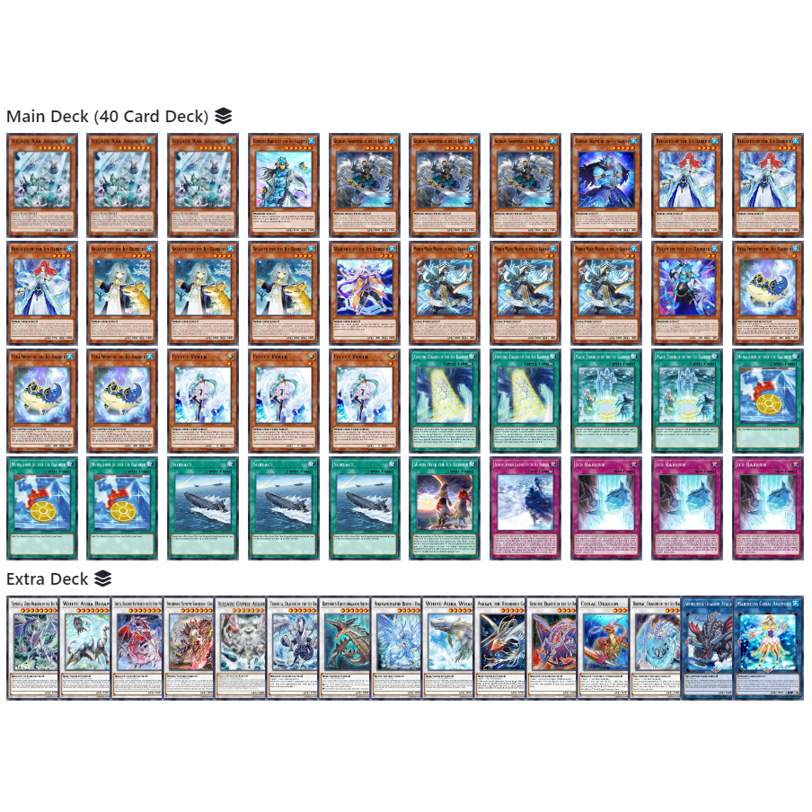 Yugioh Structure Deck: Ice Barrier Deck (Proxy) | Shopee Philippines