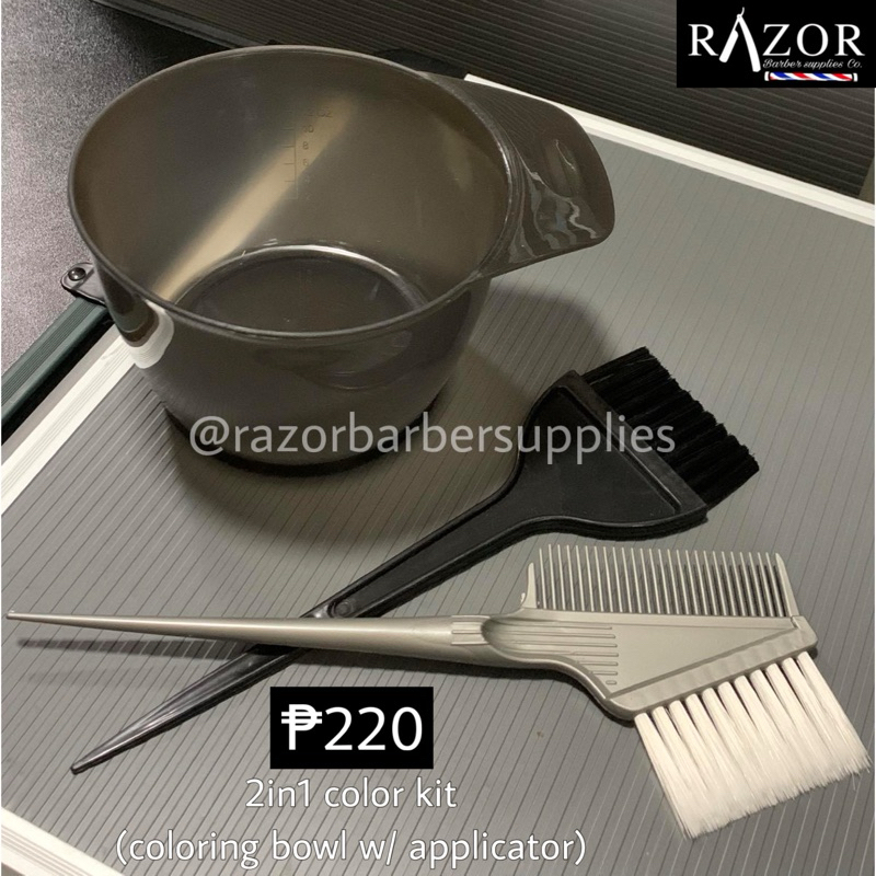 2in1 Coloring Bowl and Applicator Hair Color Dye Combo Tint Tool Hair ...