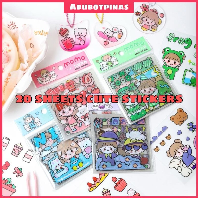 20 Sheets/Pack Cute Momo sticker/waterproof sticker/ cartoon sticker ...