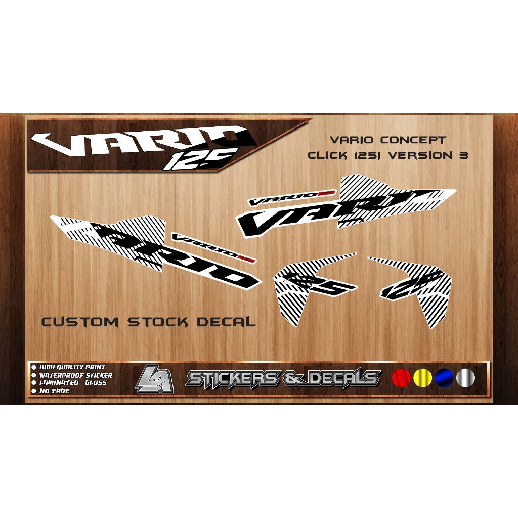 HONDA Click 125I (vario design ) Version 3 (custom stock decal) non ...