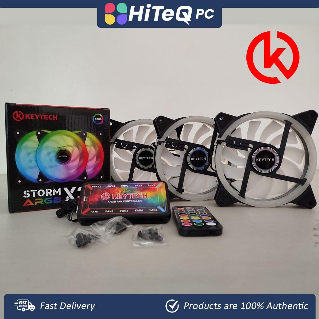 HiteqPC | 3 in 1 ARGB 120mm Cooling Fan for PC - Keytech Storm ARGB X3 ...