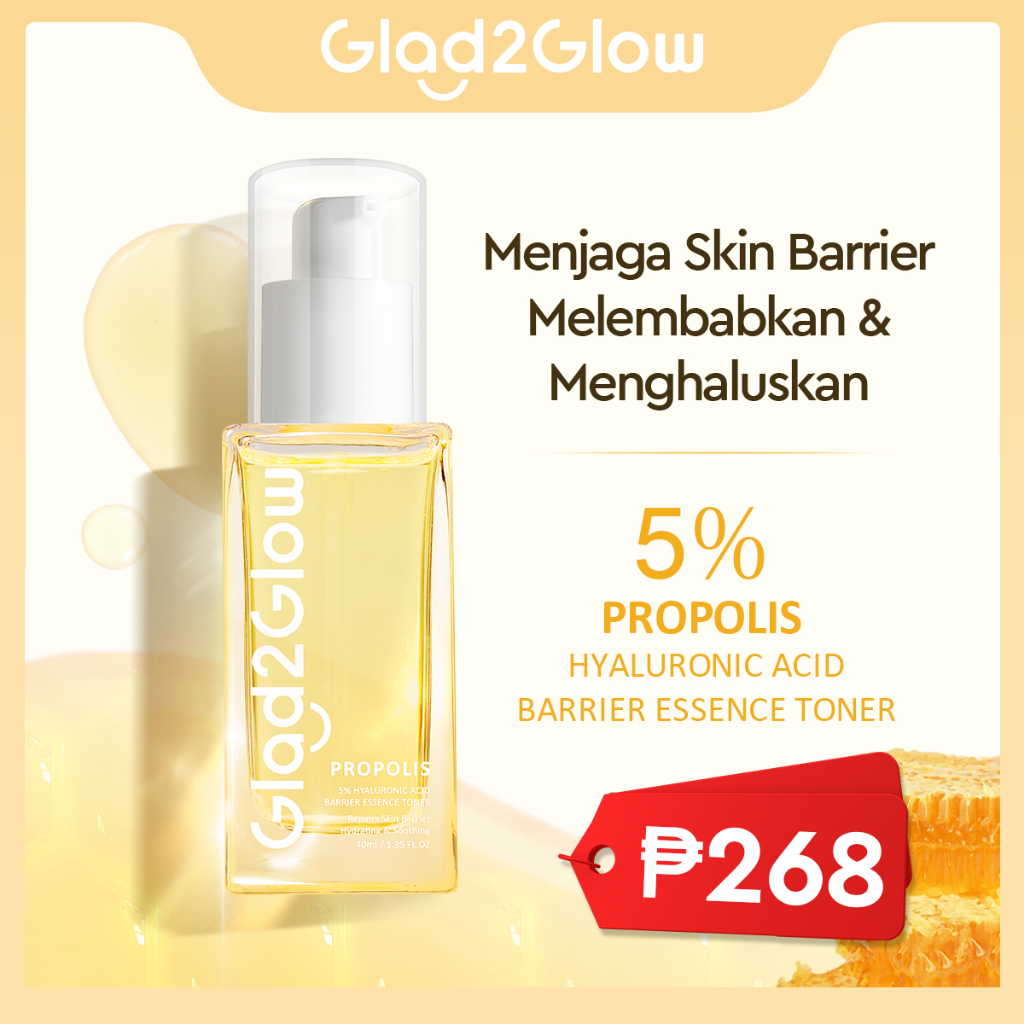 [G2G] Glad2Glow Propolis Hyaluronic Acid Barrier Essenct Toner ...