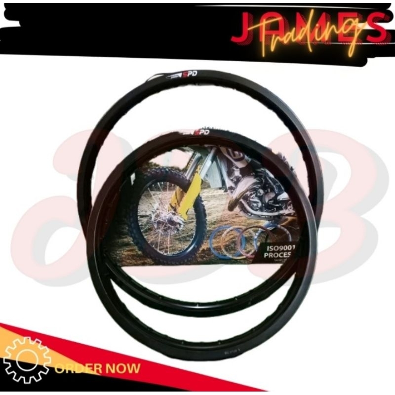 SPD QUALITY RIM SET (1.60X21 & 1.85X18) black | Shopee Philippines