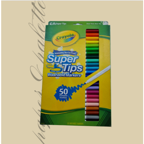 CRAYOLA SUPERTIPS WASHABLE MARKERS 10'S | Shopee Philippines