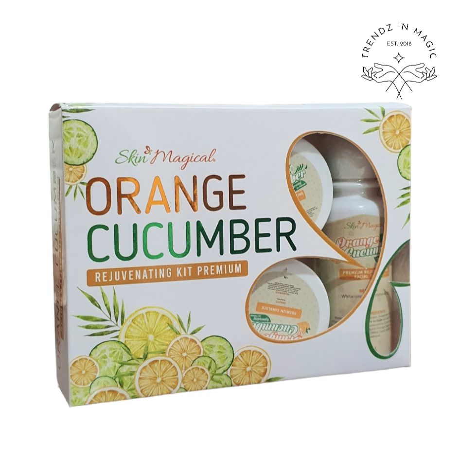 SKIN MAGICAL ORANGE CUCUMBER PREMIUM REJUVENATING SET | Shopee Philippines