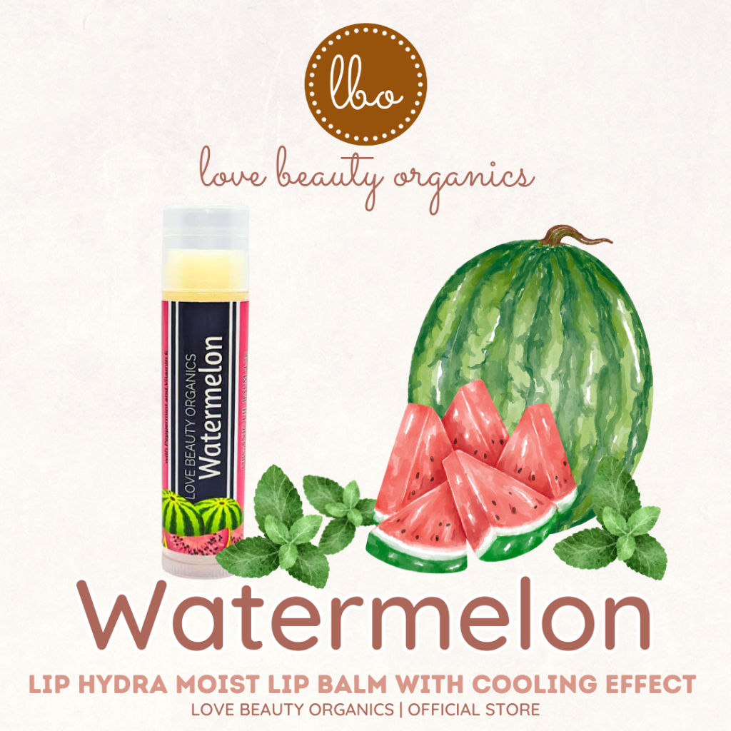 REFRESHING WATERMELON ORGANIC LIP BALM 5.6g | Shopee Philippines