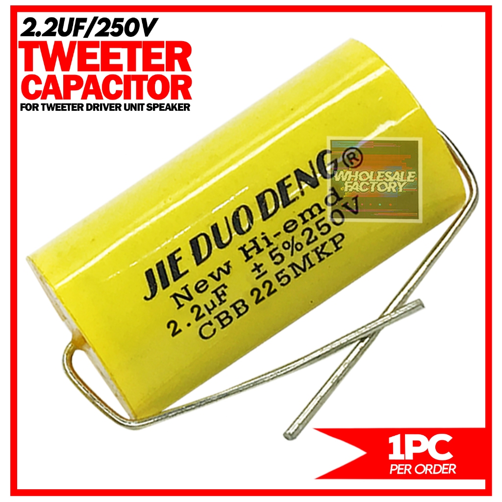 Tweeter Capacitor Driver Unit Horn Speaker [ 2.2UF/250V ] | Shopee ...