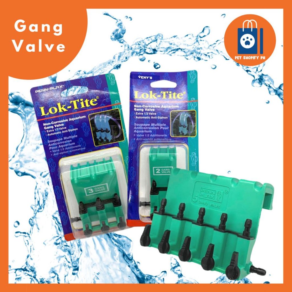 Aquarium Tank Gang Valve Non-Corrosive Air Flow Control 2 Way 3 Way 4 ...