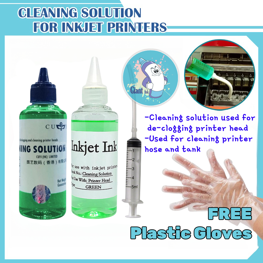 Cleaning Solution (100ML) For Inkjet Printer Printer Head printer ...