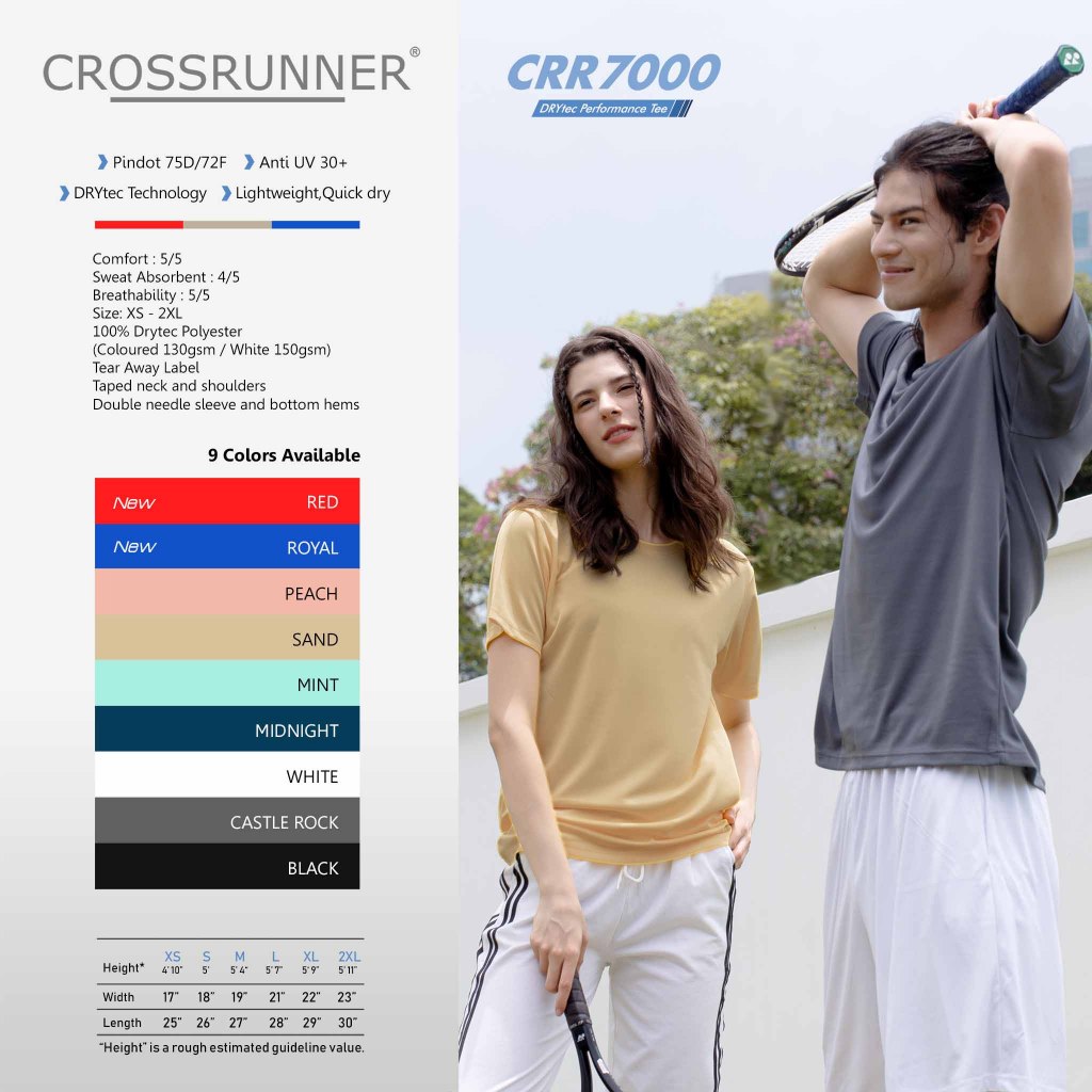 Crossrunner Adult Drifit T-shirt | Shopee Philippines