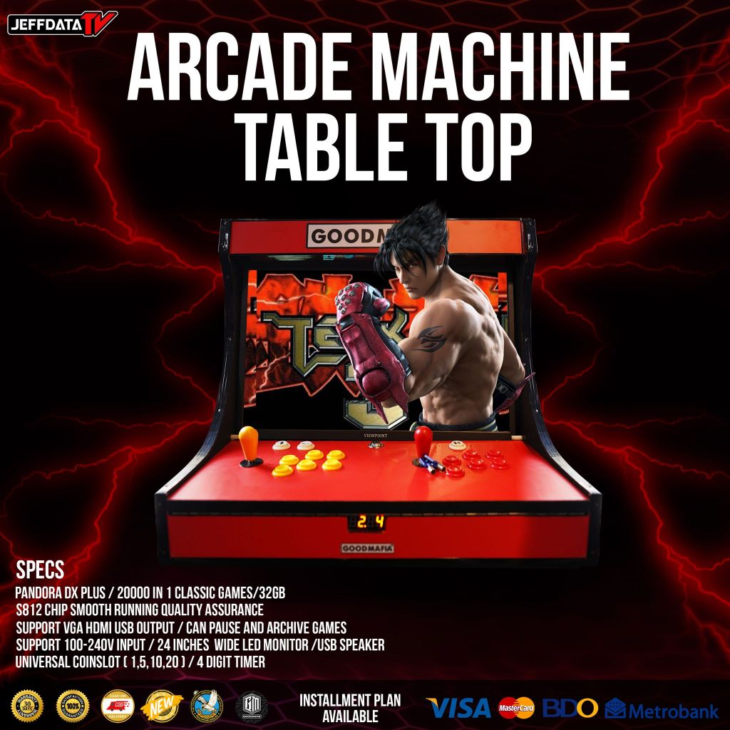 ARCADE MACHINE TABLE TOP PANDORA DX 20K CLASSIC GAMES 32GB S812 CHIP ...