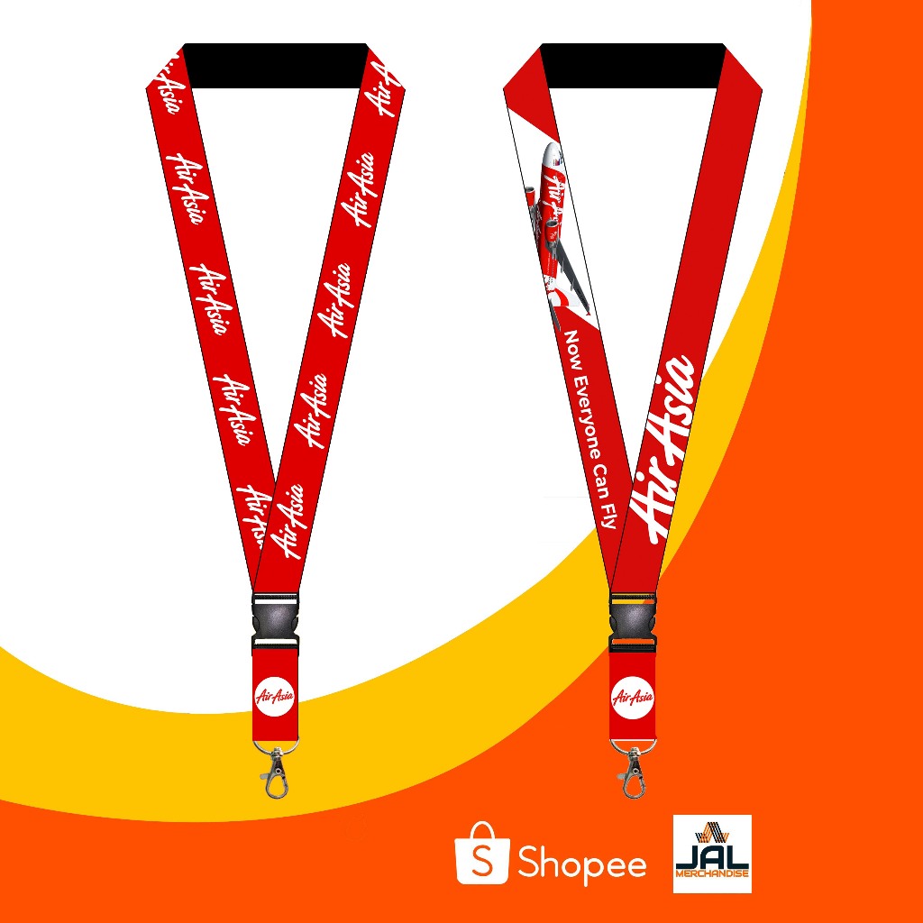 Air Asia design ID lace / ID sling / lanyard | Shopee Philippines