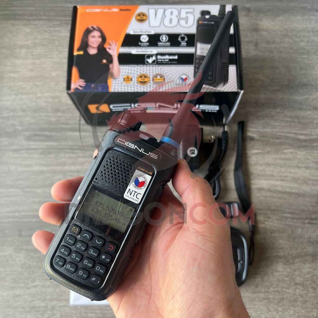Cignus V-85 Gen 3 Dual Band USB Type-C Charging Two Way Radio V85 Gen 3 ...