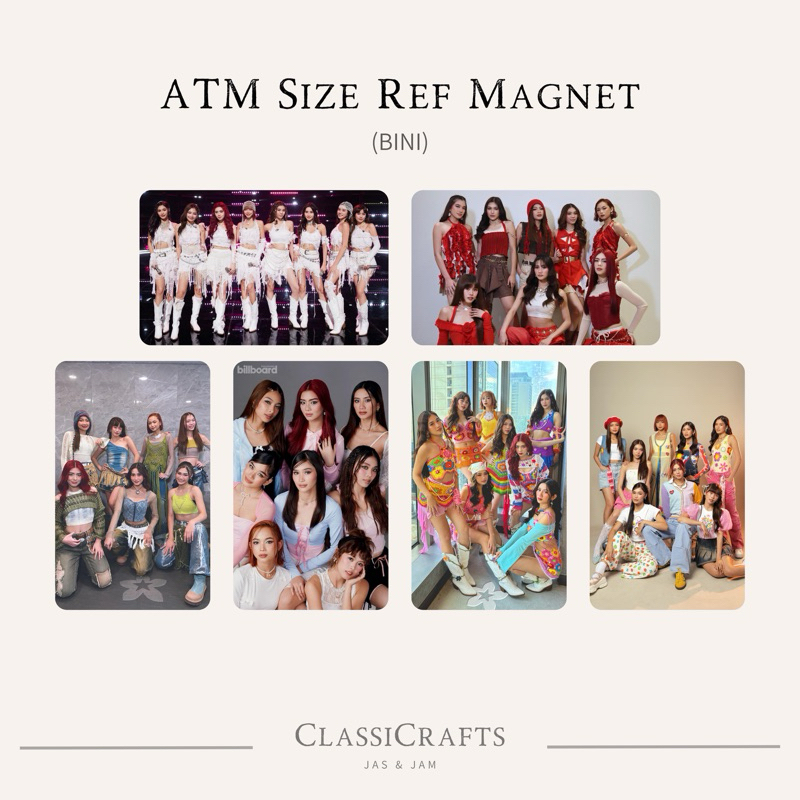 ATM Size Ref Magnet (BINI Group Photos) | Shopee Philippines