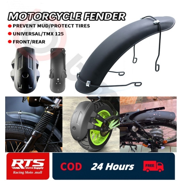 【COD】Motorcycle Front/Rear Mudguard Universal Retro Fender Classic Cafe ...
